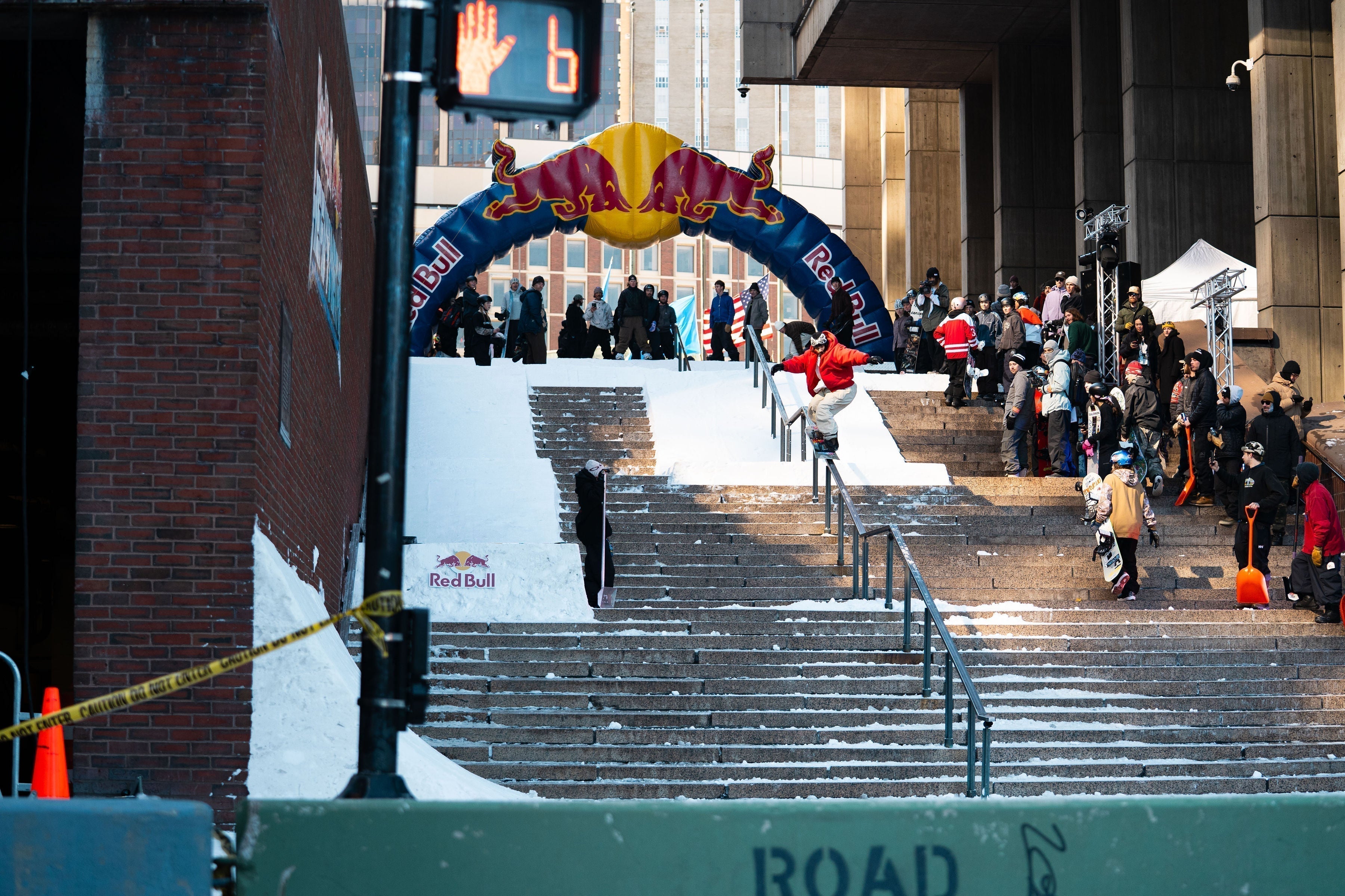 Red Bull Heavy Metal – Snowboarders shut down Boston city streets ...